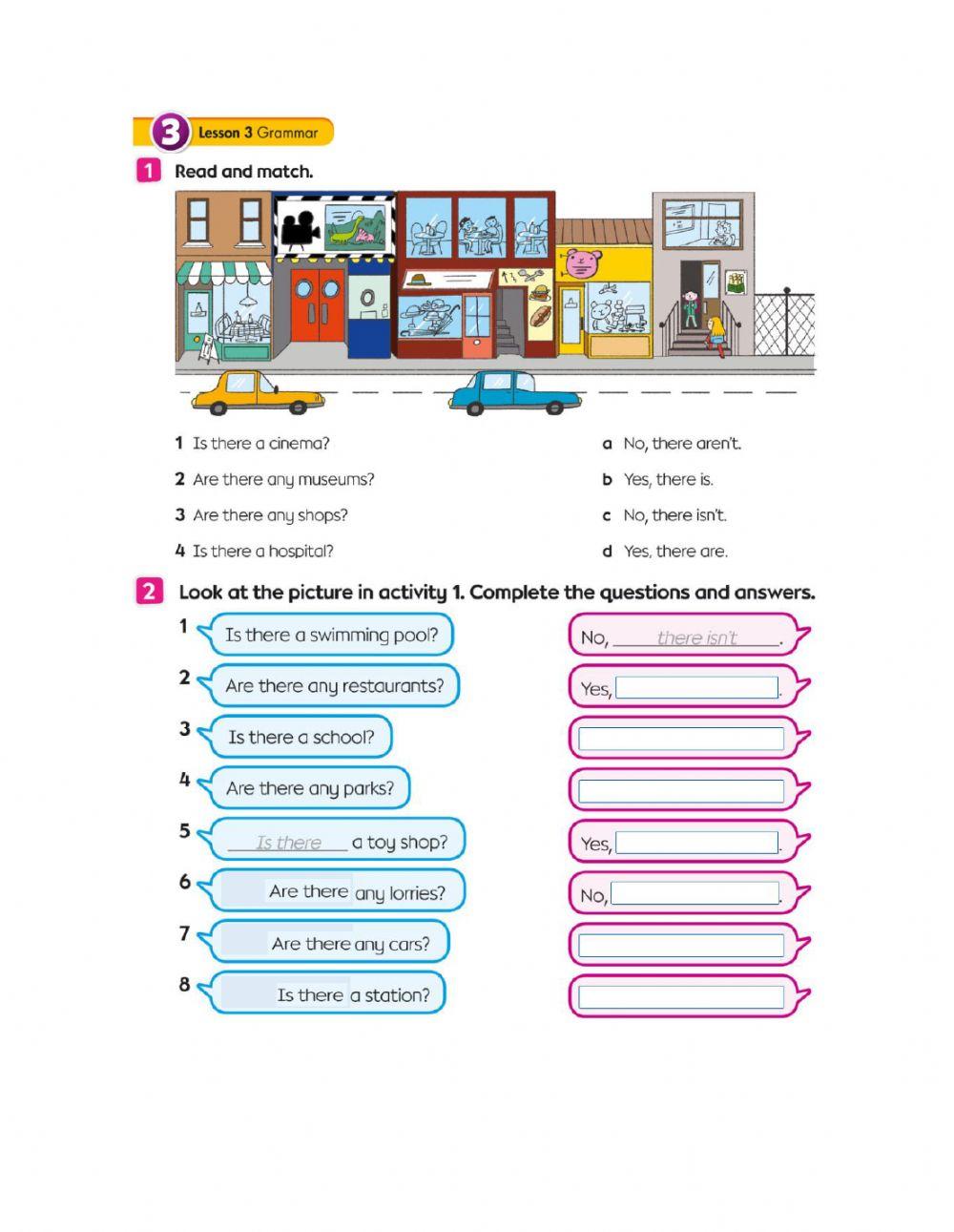 Places in town exercise for 2 grade | Live Worksheets