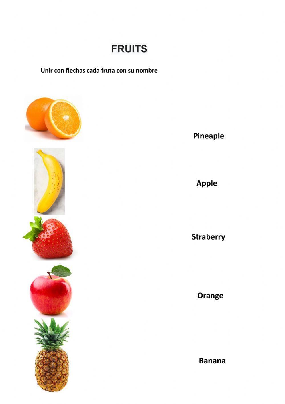 Todos Los Nombres De Frutas En Ingles