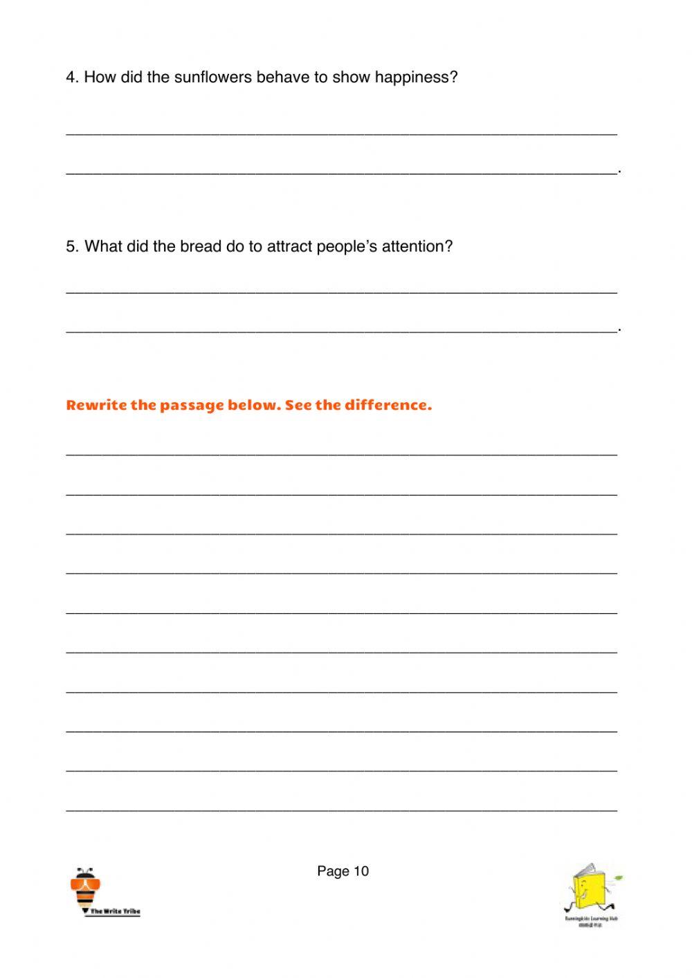 Week 7 e-learning p3-4 part 2 worksheet | Live Worksheets