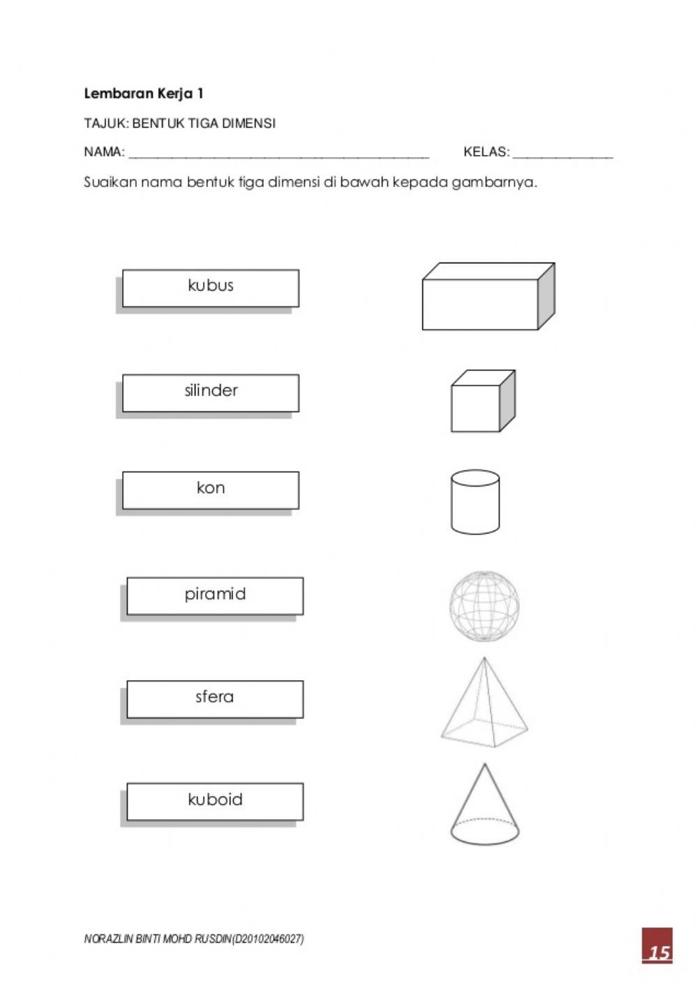 Matematik tahun 1 - bentuk 0908 | SITI MUNAWIRAH | Live