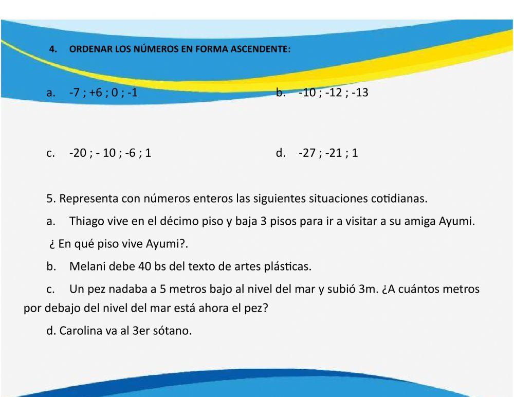 Números z. worksheet | Live Worksheets