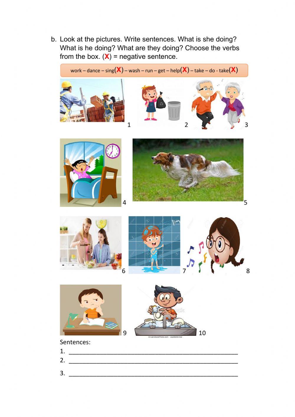 Presente Continuo 315028 | VanesaRocio | Live Worksheets