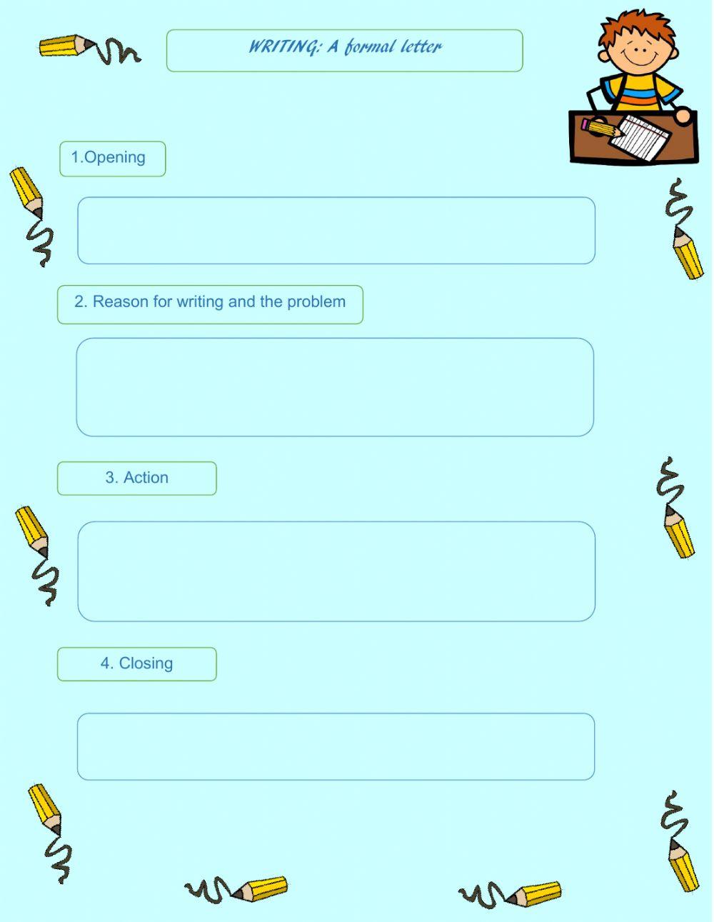 Formal letter activity | Live Worksheets