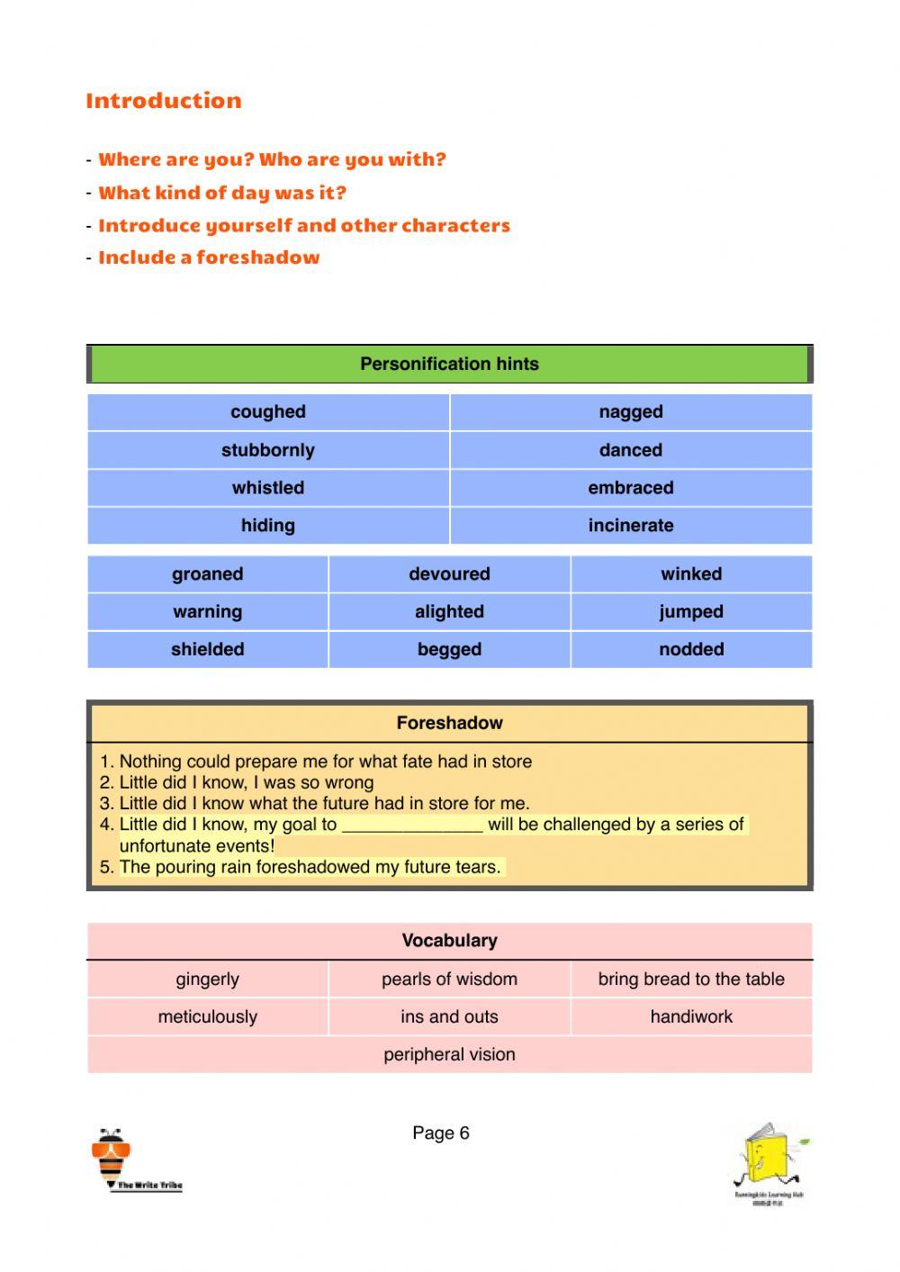 Week 8 e-learning p5-6 part 1 worksheet | Live Worksheets