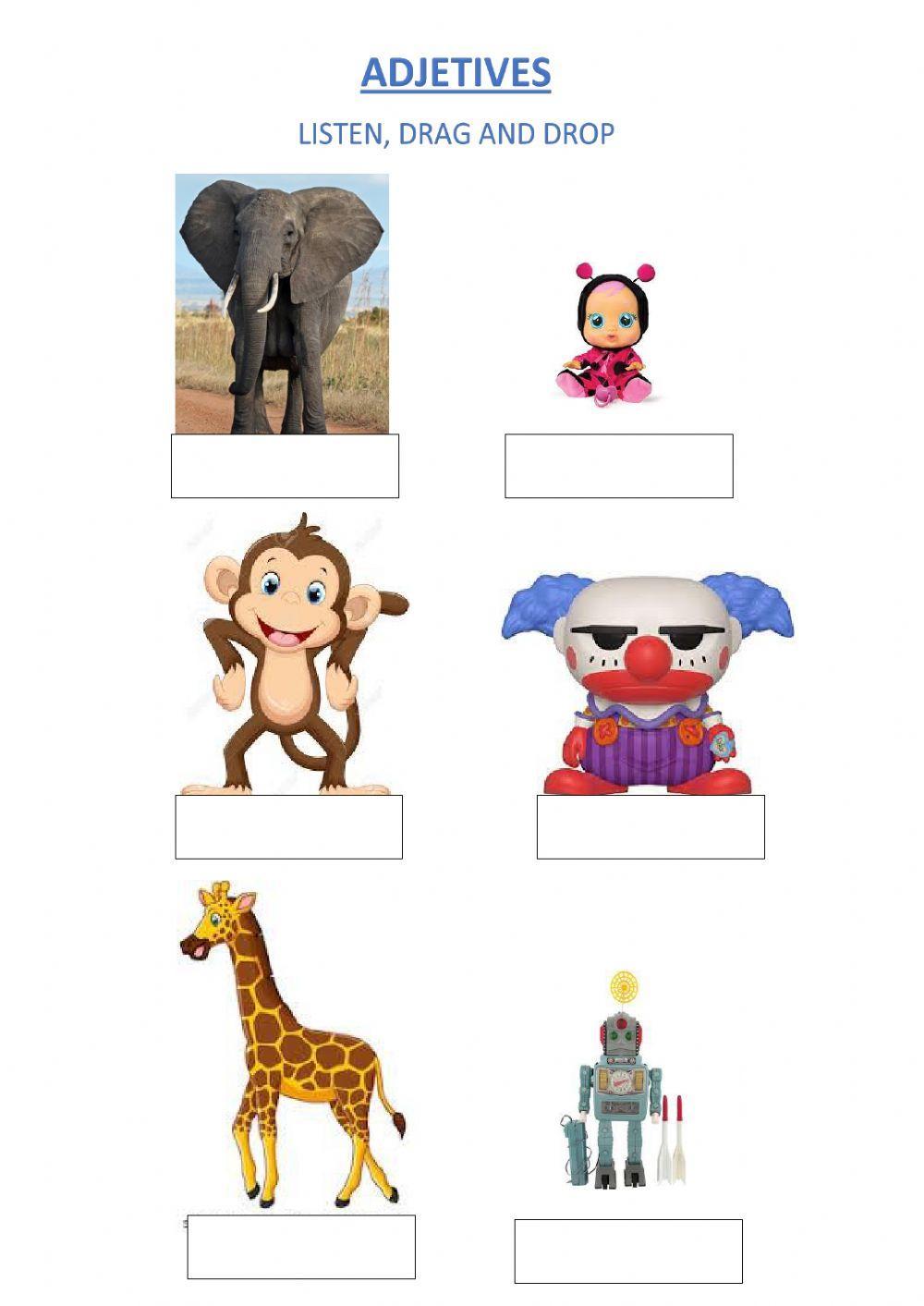 Adjetives online activity | Live Worksheets