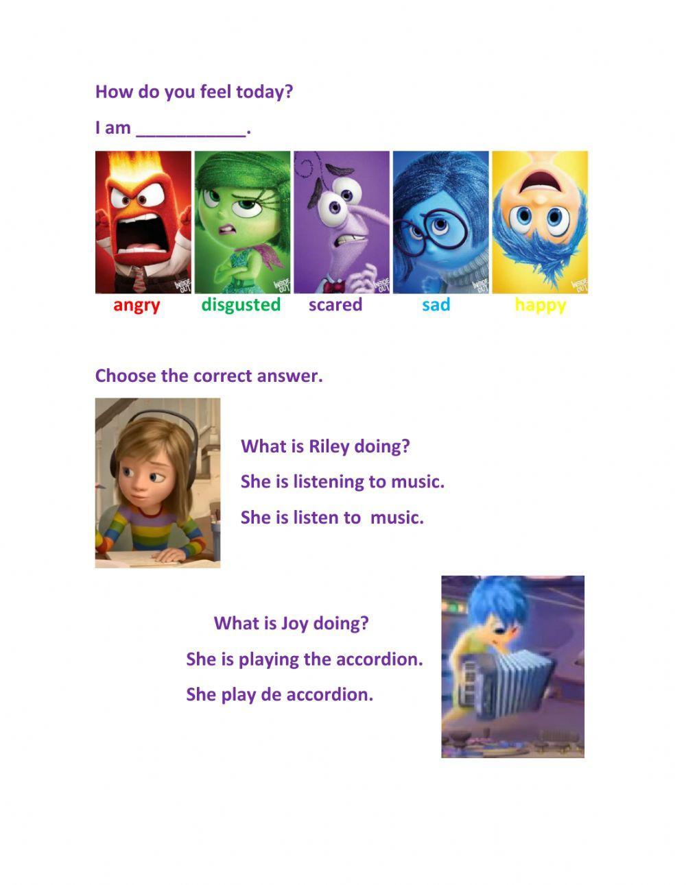 Inside out | Free Interactive Worksheets | 323473