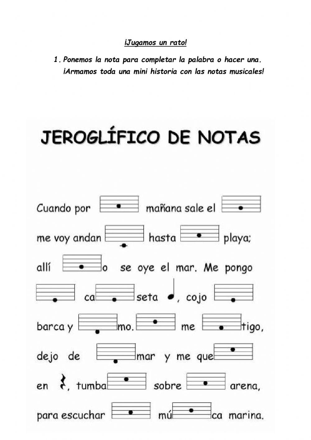 Tarea musical 3 worksheet | Live Worksheets