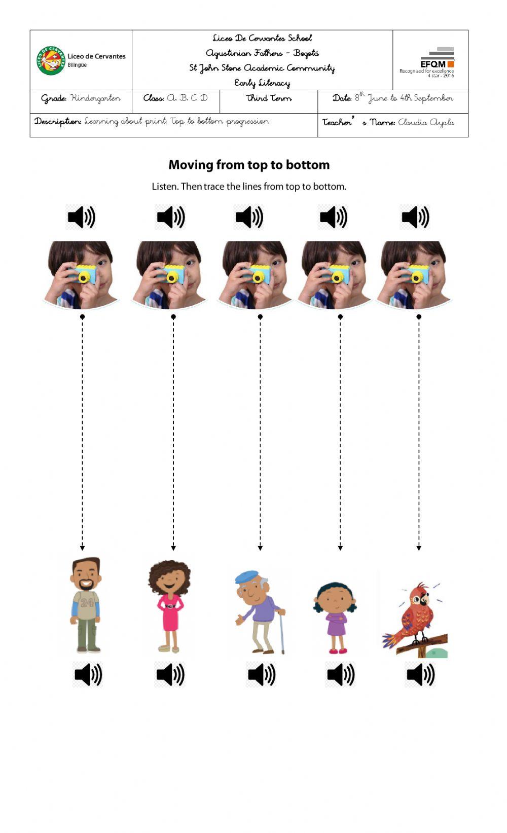 Top and bottom. Online worksheet online exercise for | Live Worksheets
