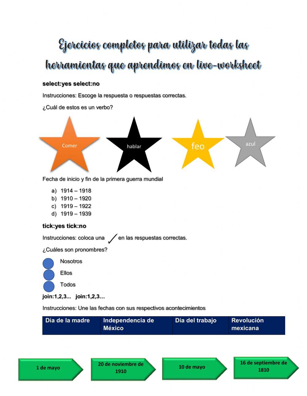 Ejemplo | MITZI J. CARDENAS R. | Live Worksheets