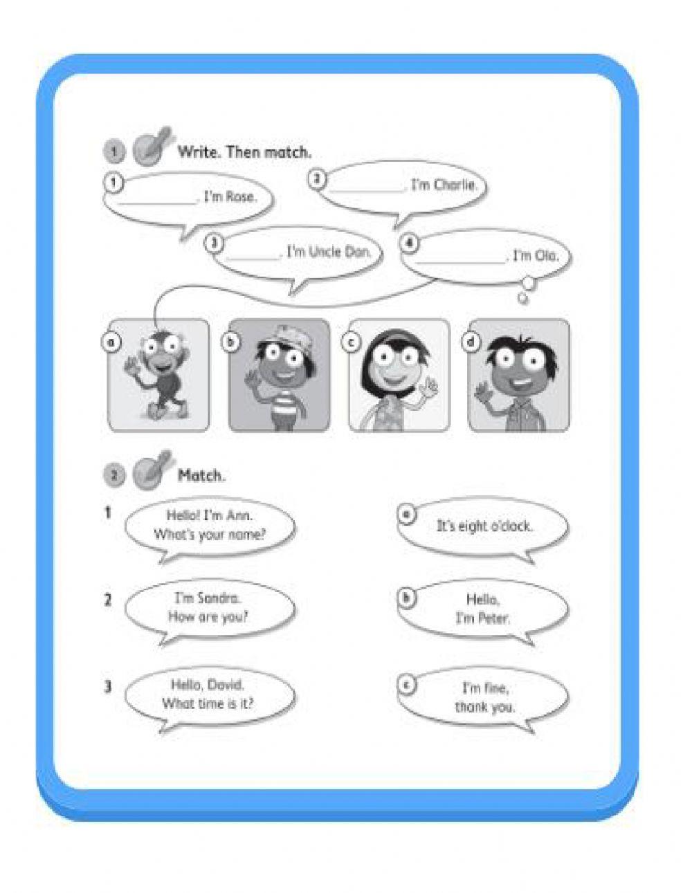 Welcome exercise | Live Worksheets