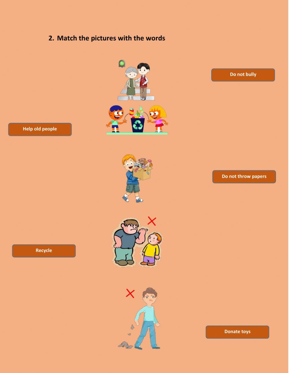 My Duties worksheet | Live Worksheets