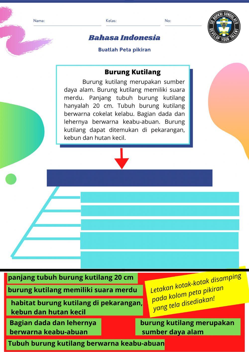 Peta Konsep interactive worksheet | Live Worksheets