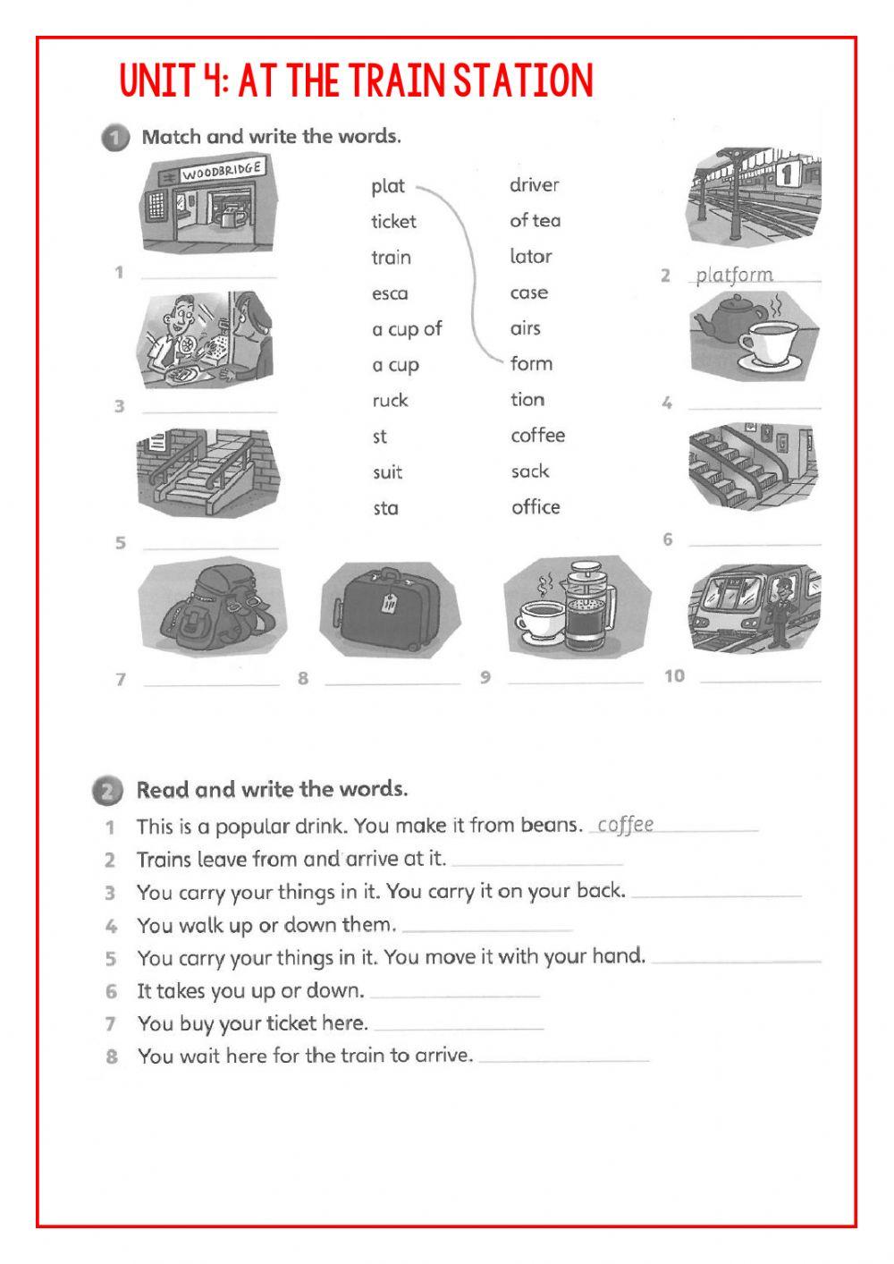 At the train station online exercise for | Live Worksheets