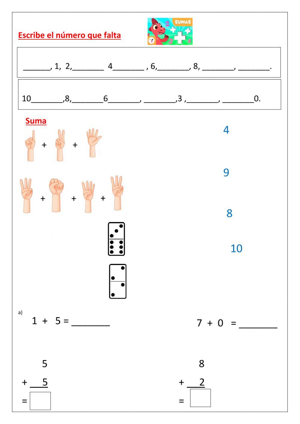 Suma worksheet for Primeri | Live Worksheets