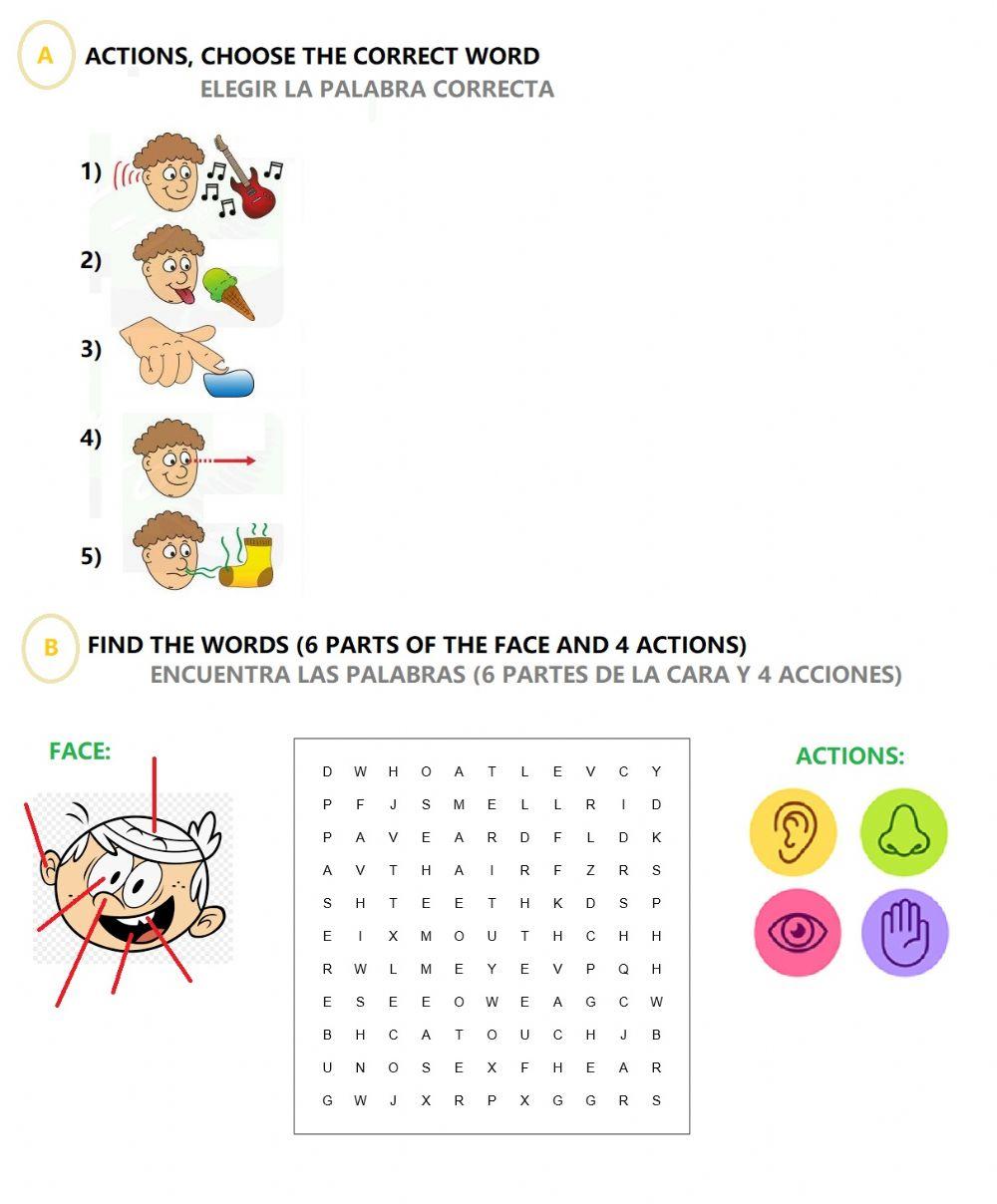 Actions - parts of the face 325716 | Natalia Tamini