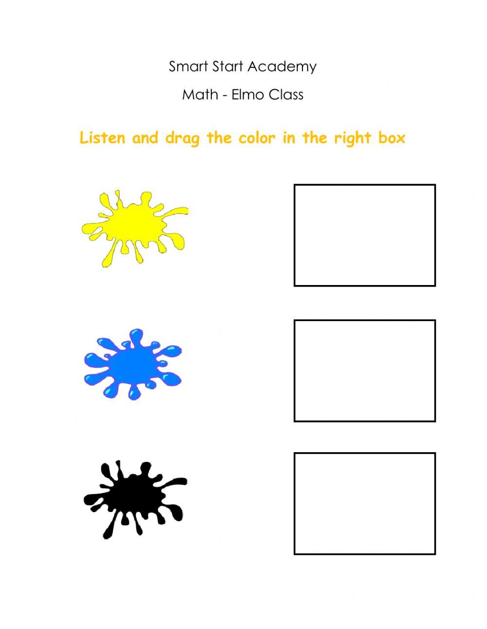 Elmo online exercise for | Live Worksheets