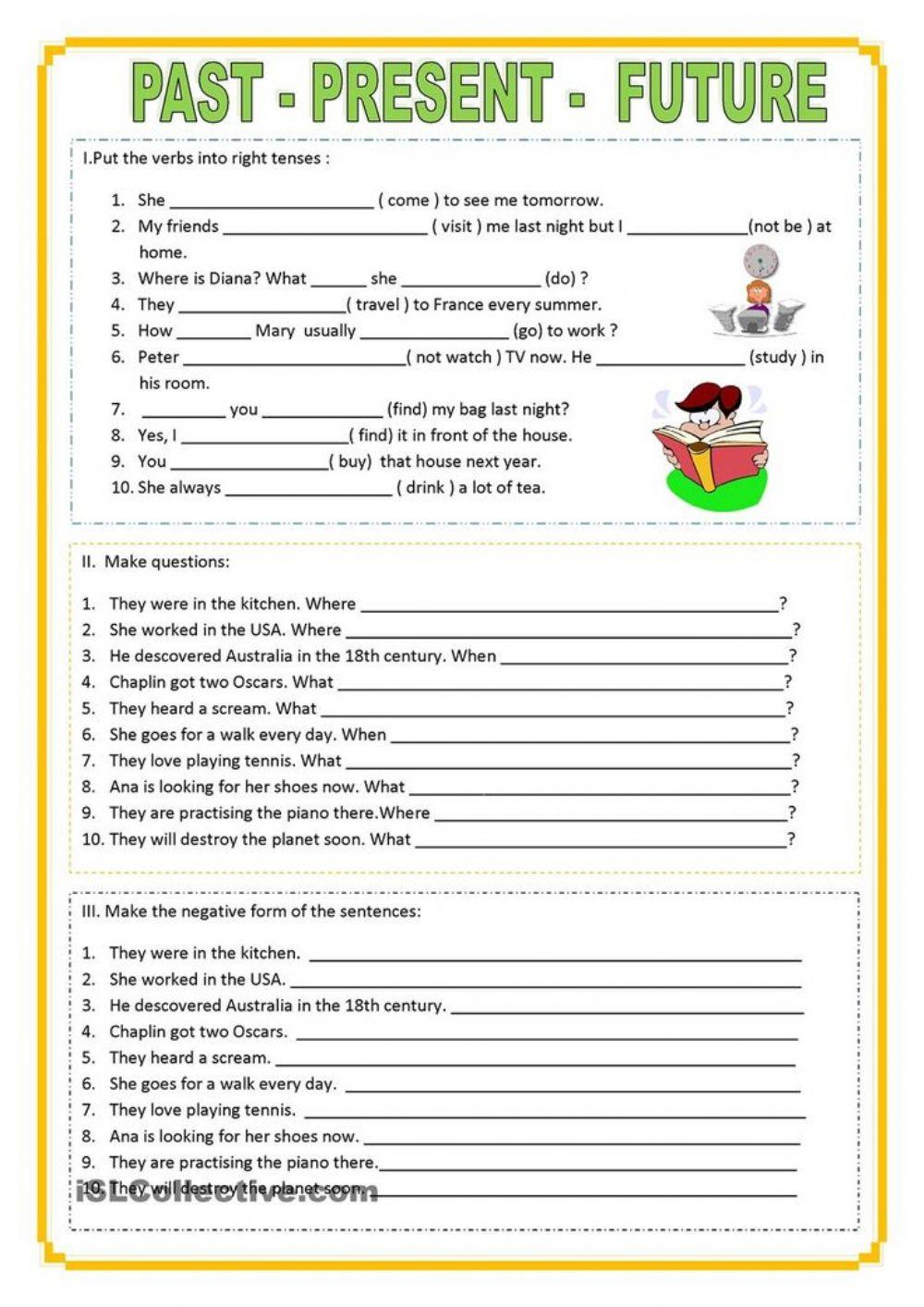 Past-Present-Fu… | Free Interactive Worksheets | 5941948