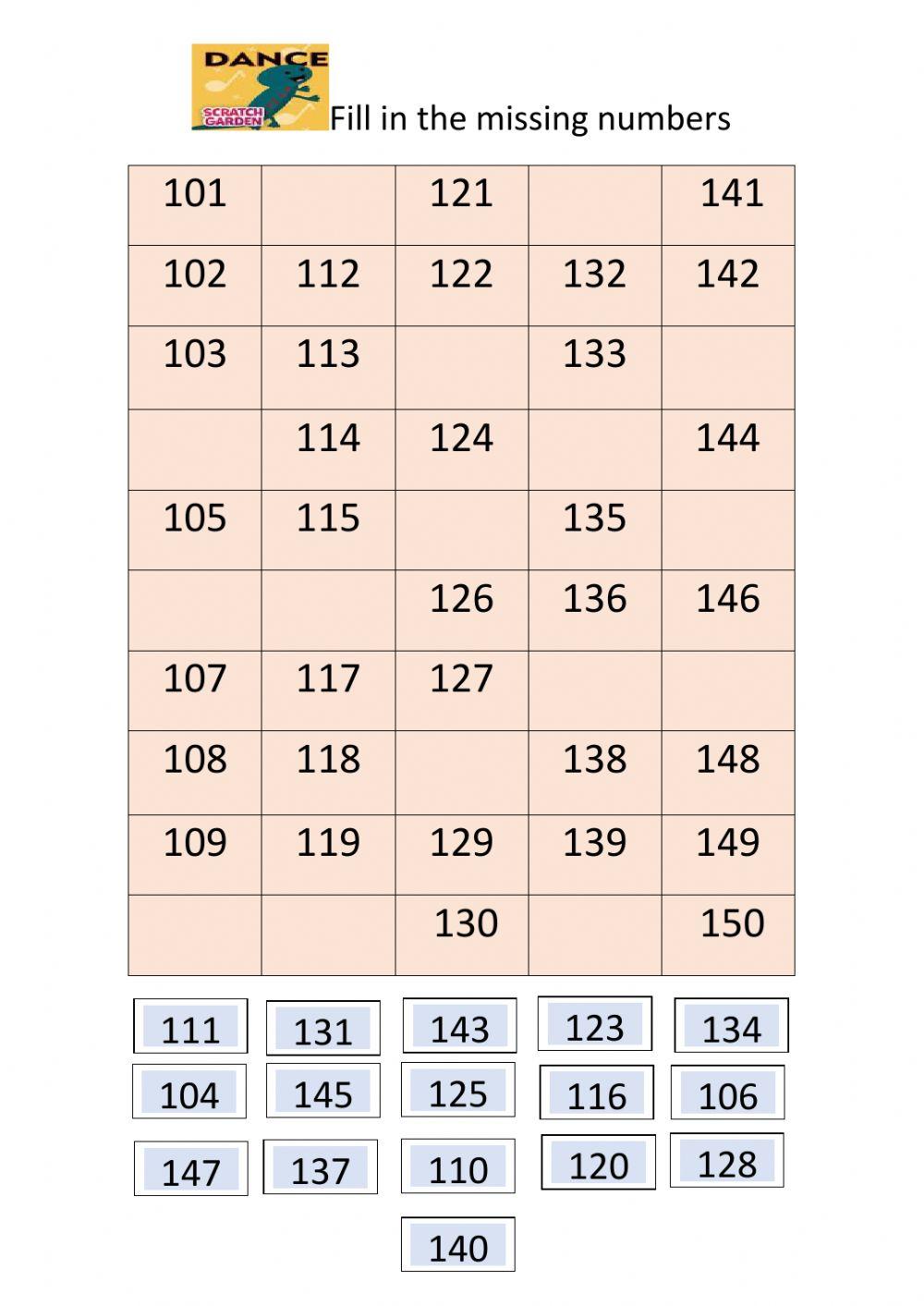 Missing Numbers 101 To 200 Worksheet Live Worksheets, 48% OFF Missing Numbers 101 To 200 Worksheet Live Worksheets, 48% OFF