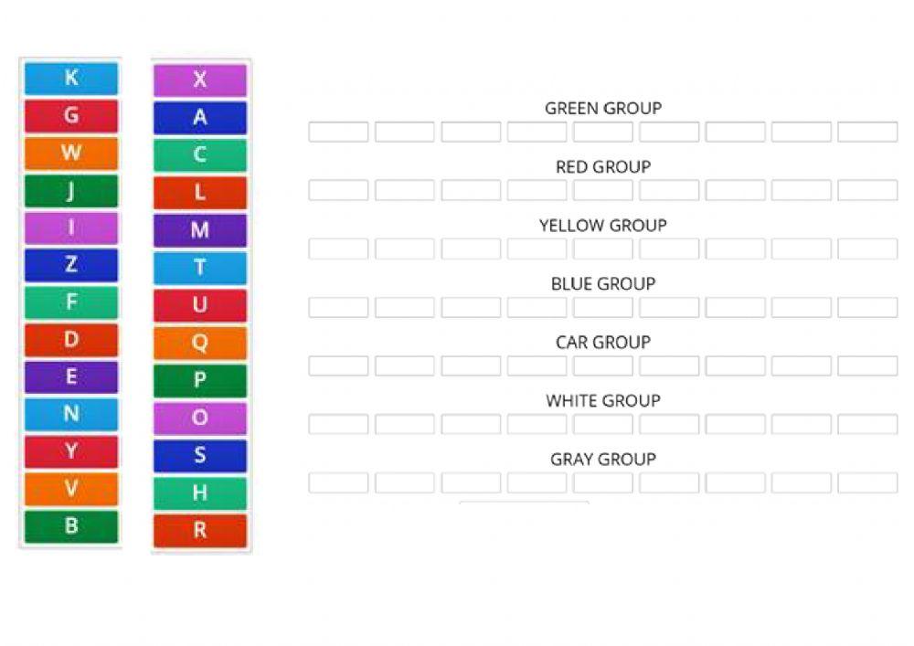 The Alphabet worksheet for First | Live Worksheets