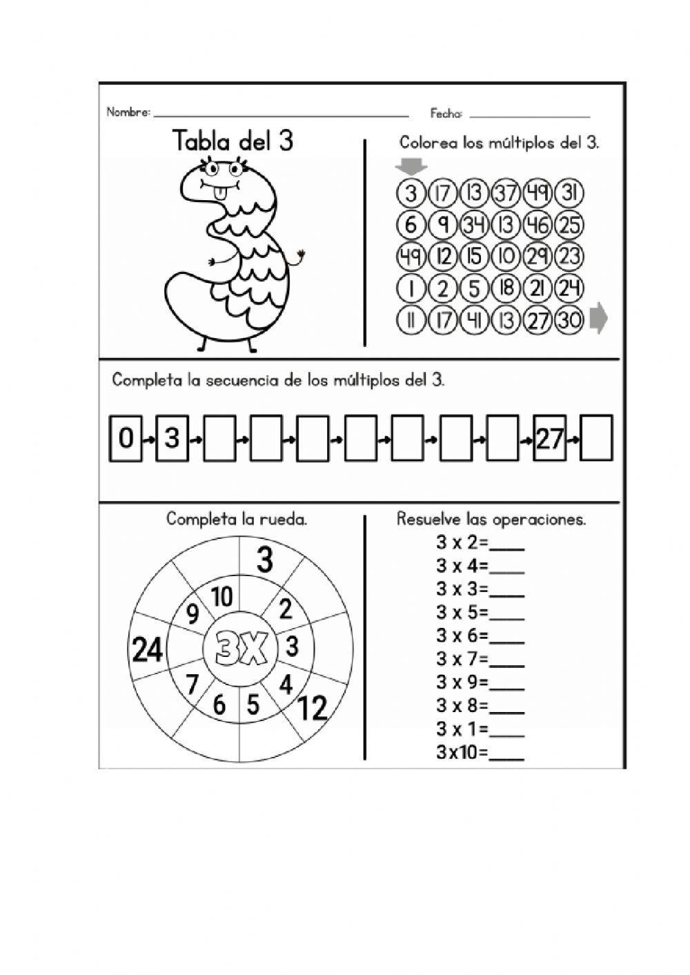 329014 | La tabla del 3 | terceroblamisio
