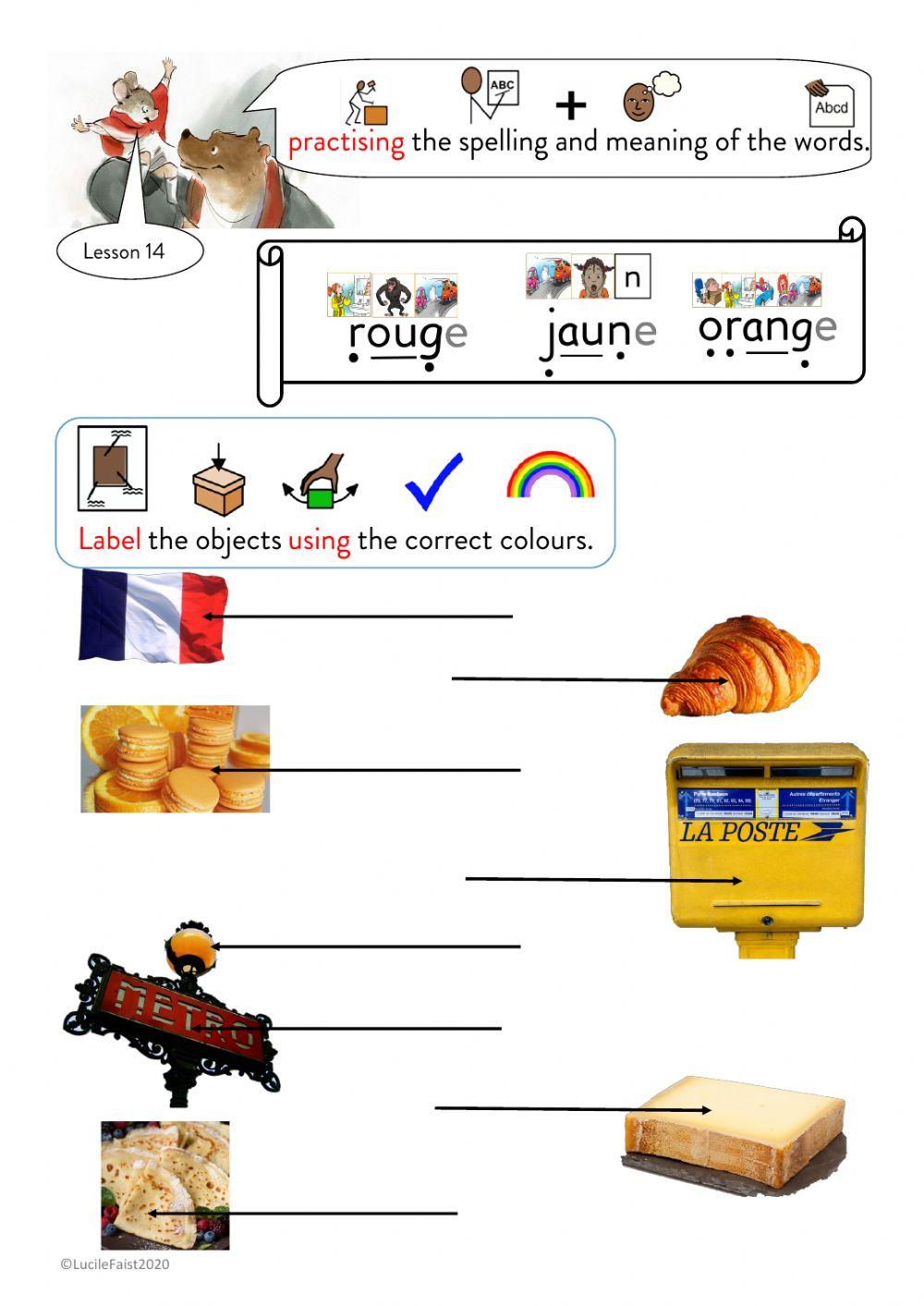 French phonics - Lesson 14- Typically French! worksheet | Live Worksheets