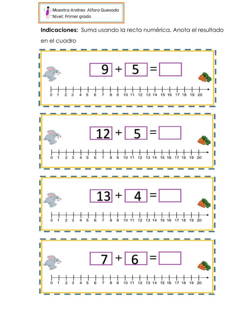Suma | Free Interactive Worksheets | 330386