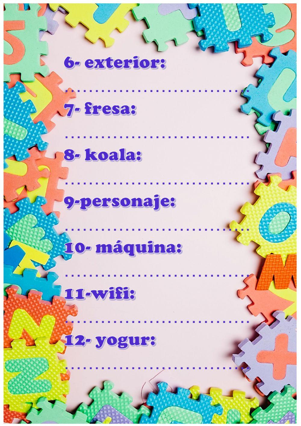 Alfabeto, deletrear 315239 | tasse | Live Worksheets