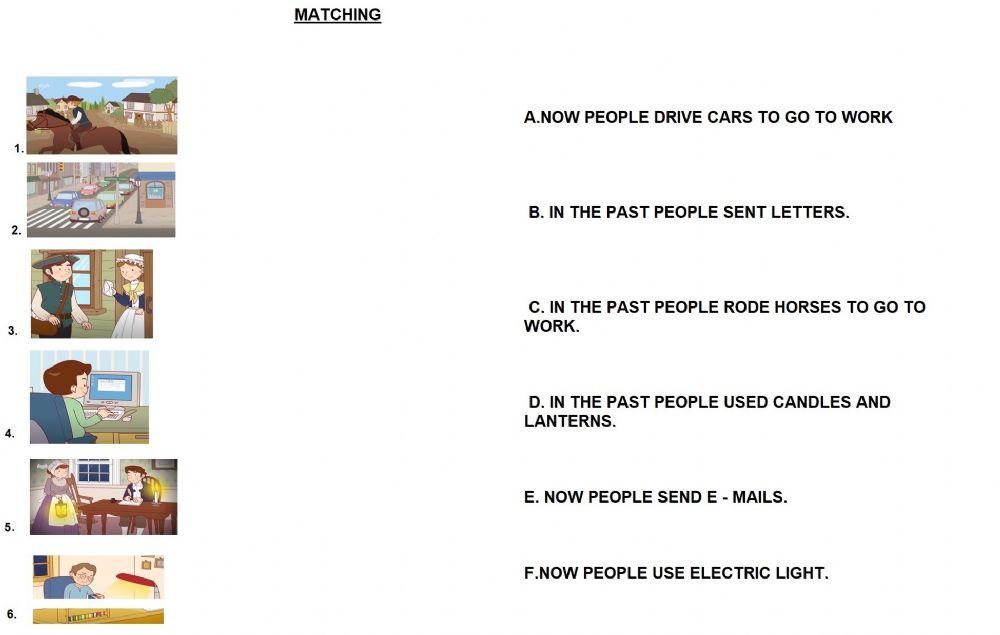 Past and now 315402 | Melisa k | Live Worksheets