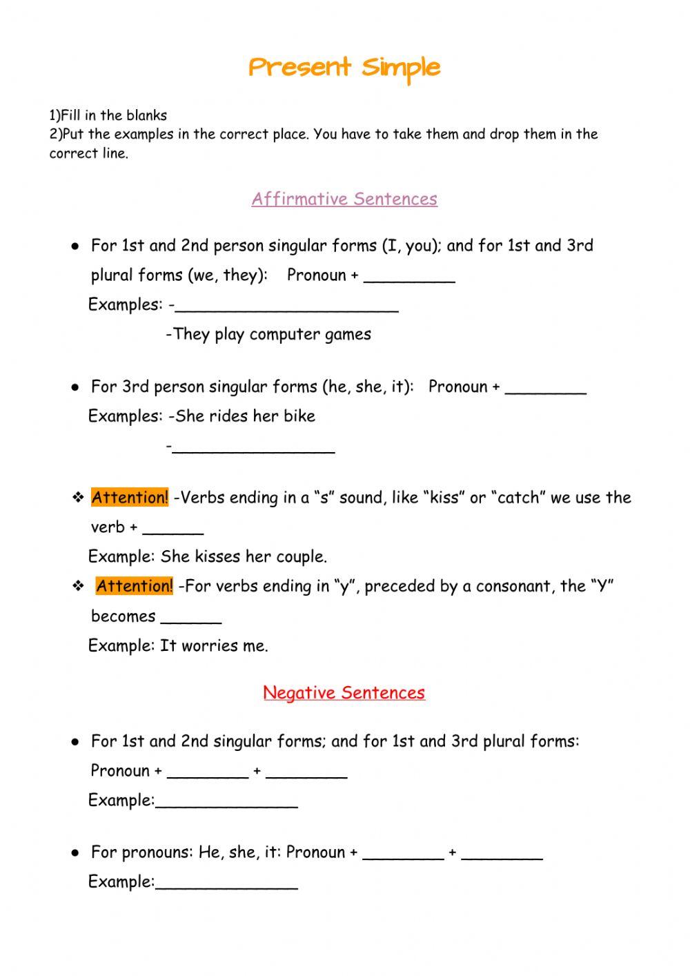315645 | Present Simple. Rule | Suyai Ojeda