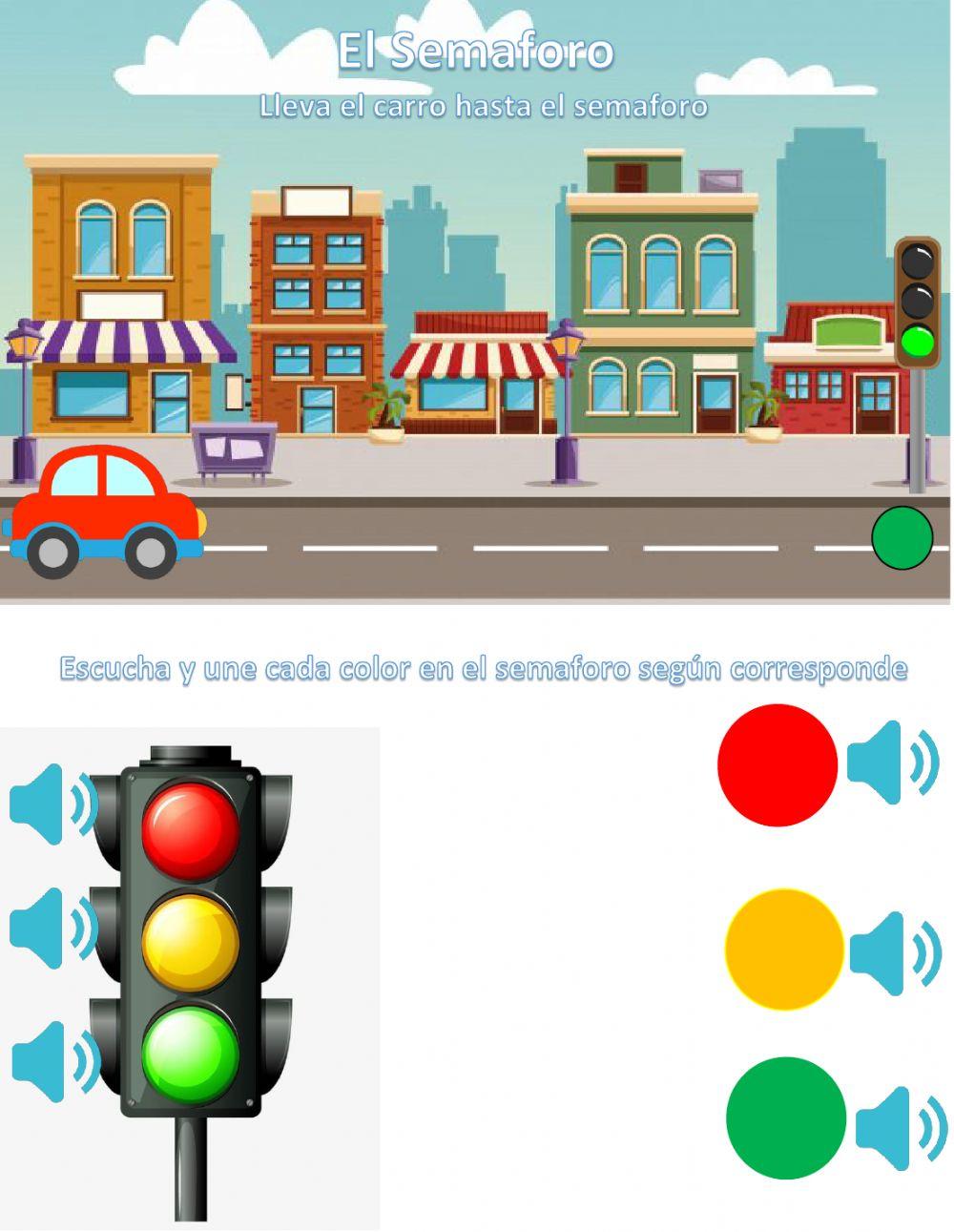 El semáforo | Free Interactive Worksheets | 331387