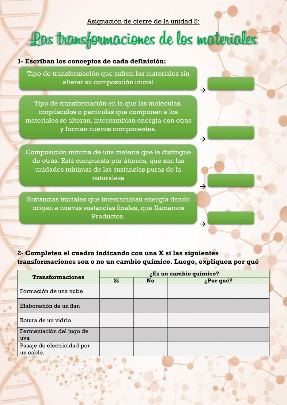 Hoja De Trabajo De Composición De Transformaciones