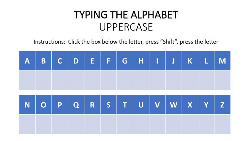 Typing the Alphabet - Uppercase | Kbivans | Live