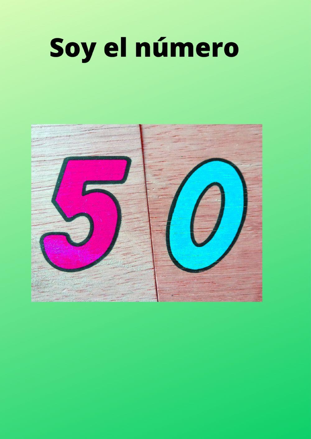 Numero 50 worksheet | Live Worksheets
