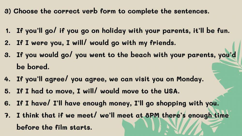 Conditionals | Free Interactive Worksheets | 332362