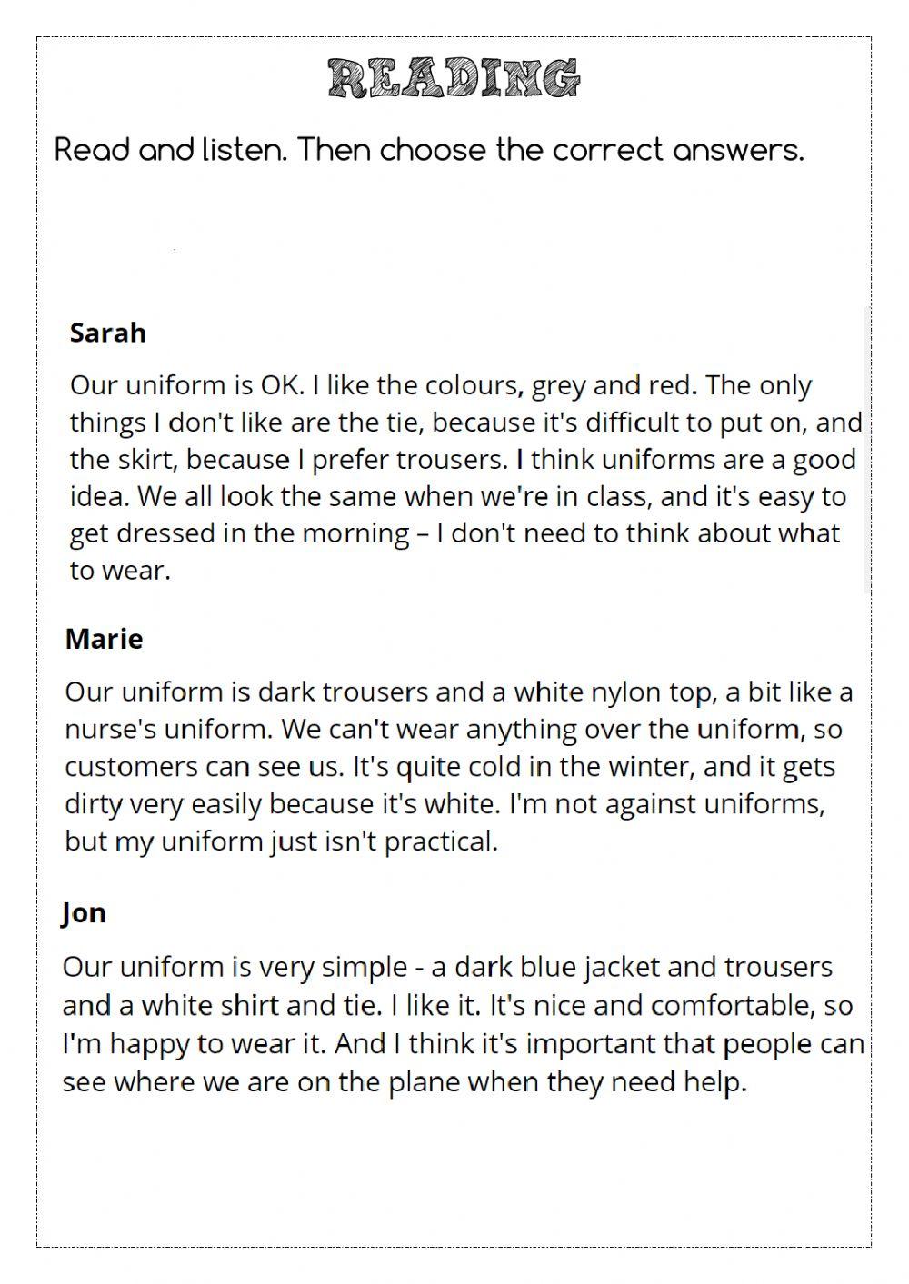 Adults online exercise for adults | Live Worksheets