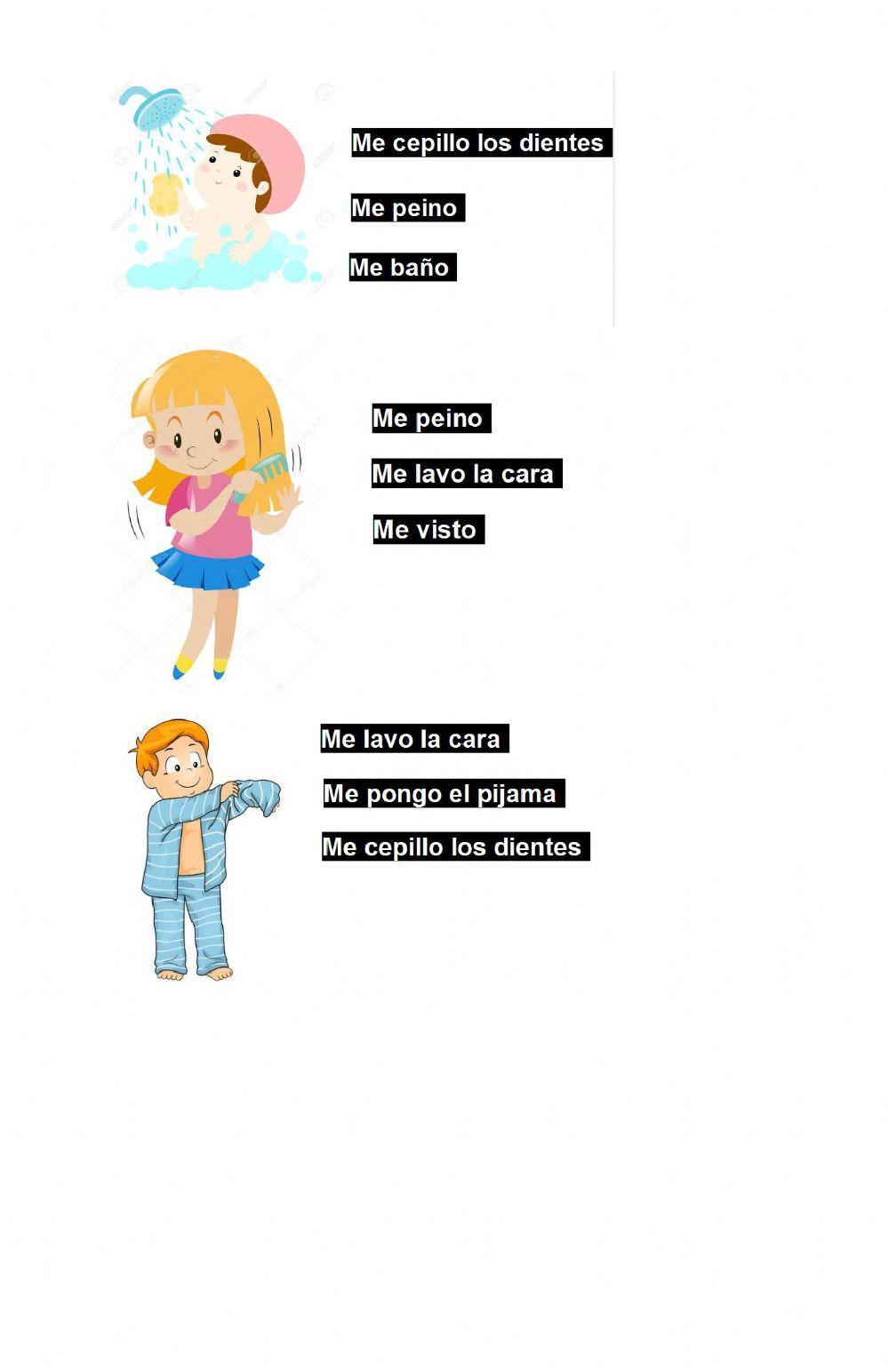 La rutina 332852 | Silvina Pelizzoni | LiveWorksheets