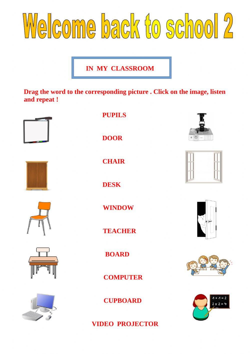 In my classroom 1 333044 | maddyann | Live Worksheets