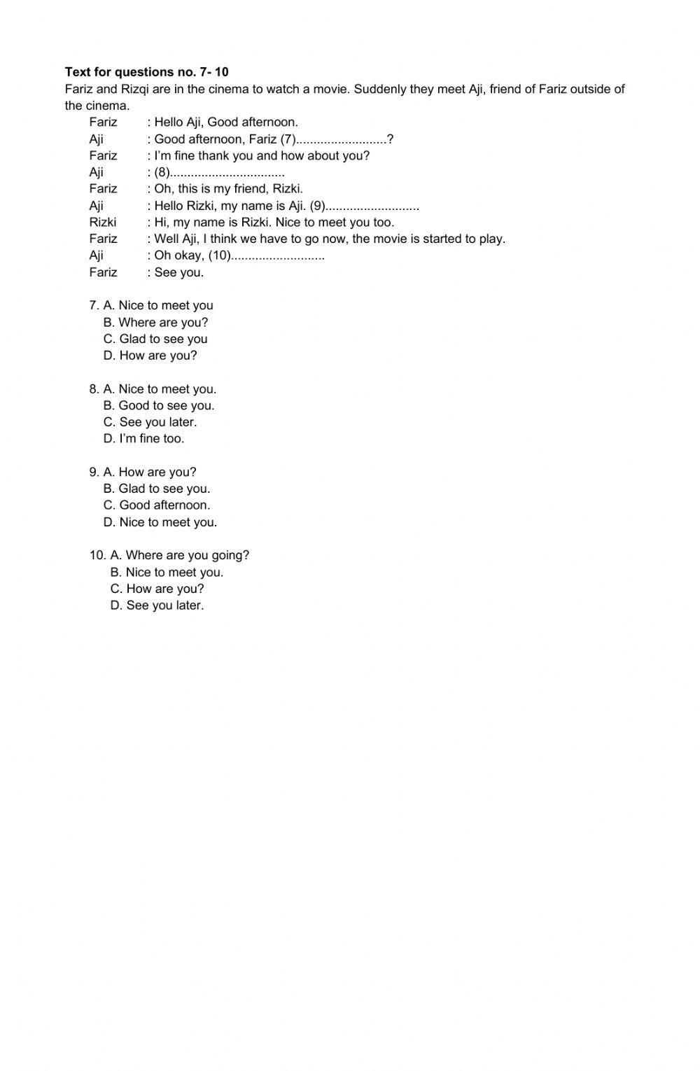 333358 | Competency Test Chapter 1 | Hartono