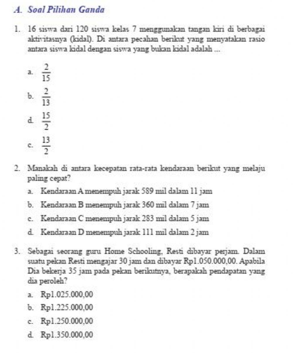 Soal worksheet | Live Worksheets
