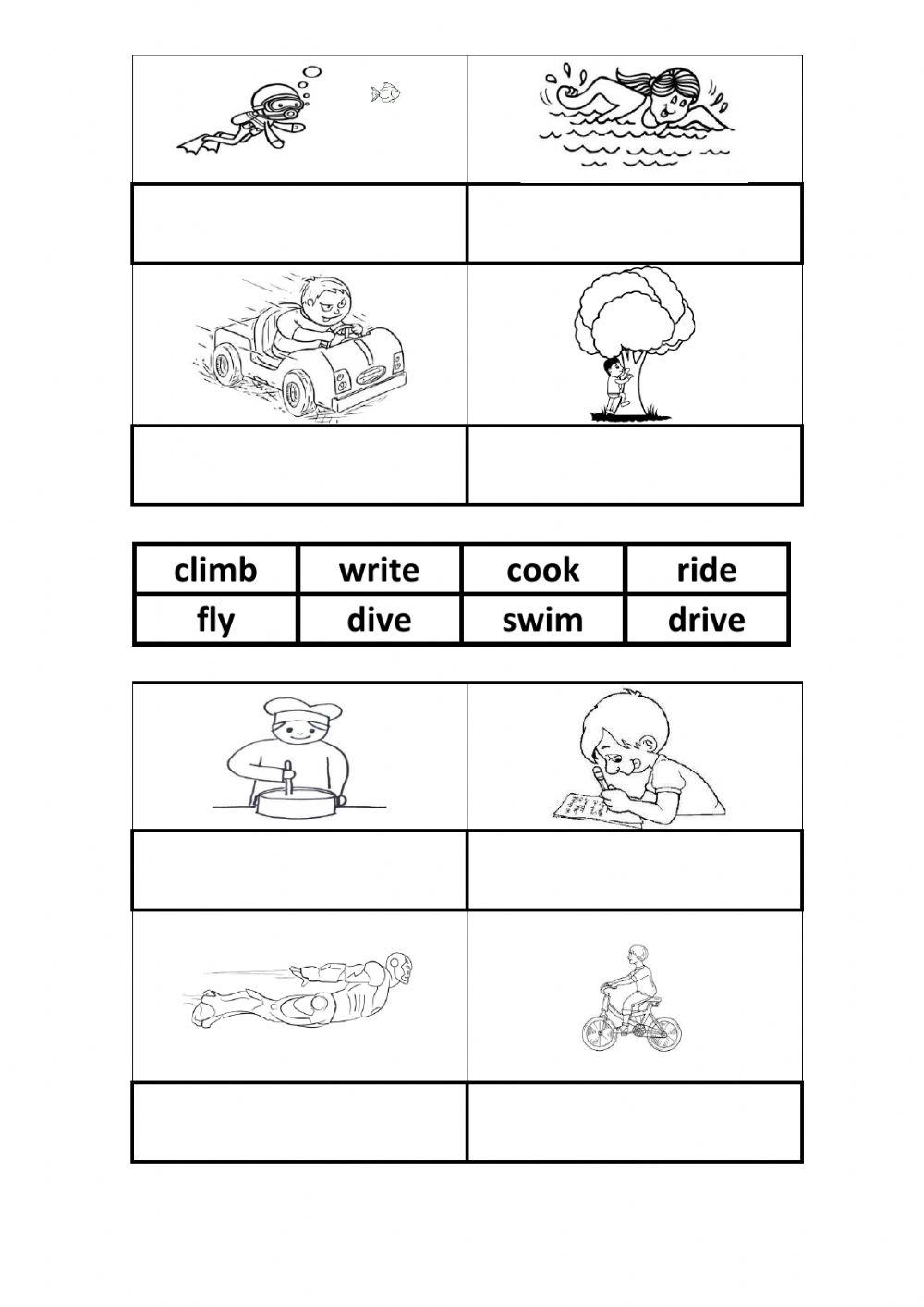 Drag verbs | Free Interactive Worksheets | 334532