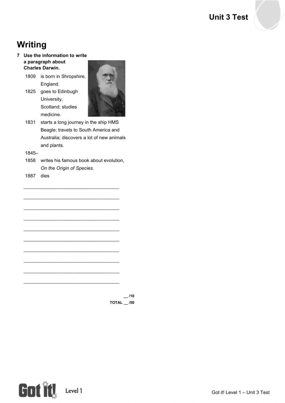 Got it 1 - Unit 3 online exercise for | Live Worksheets