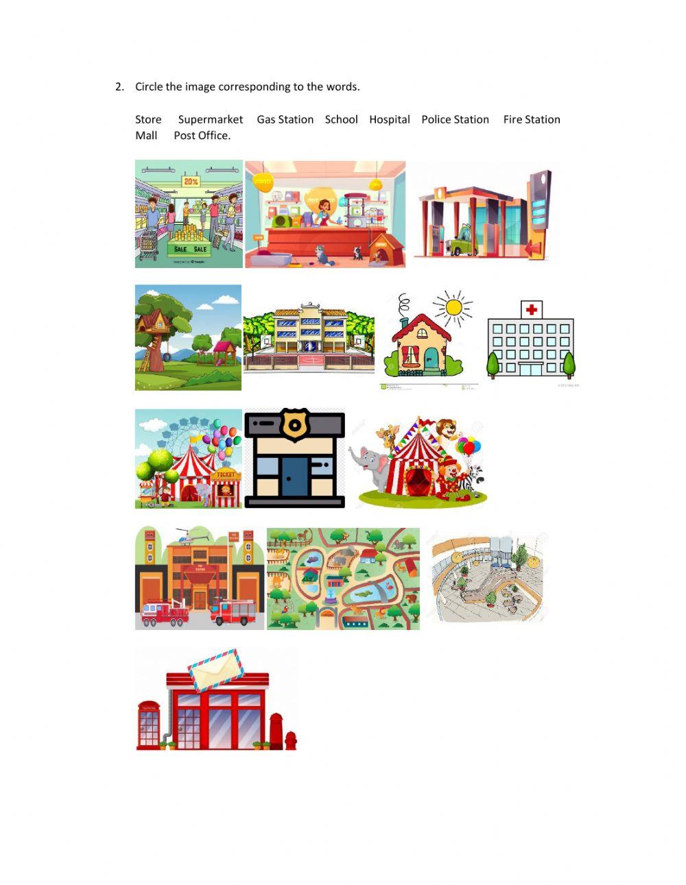 Family and neighborhood worksheet | Live Worksheets