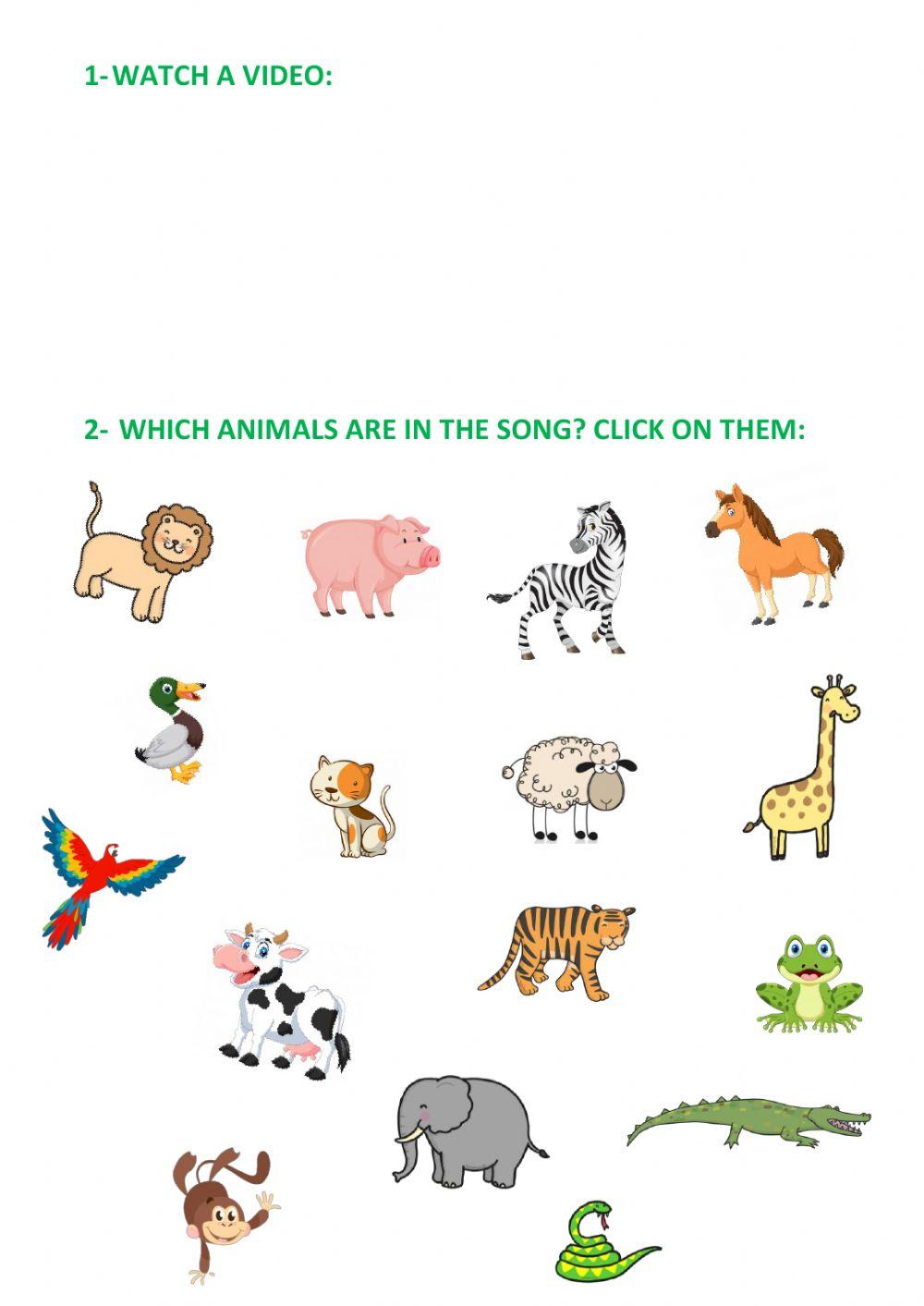 Jungle animals 334946 | Paula1403 | Live Worksheets