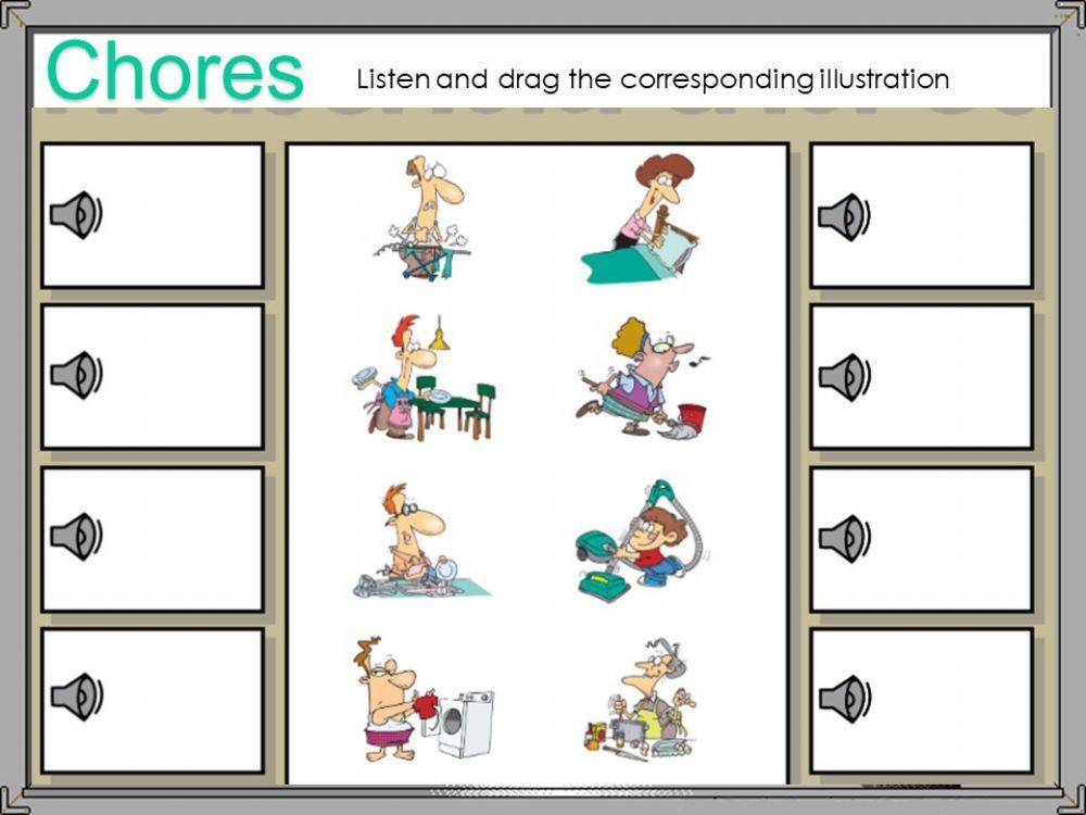 Chores | Free Interactive Worksheets | 336195