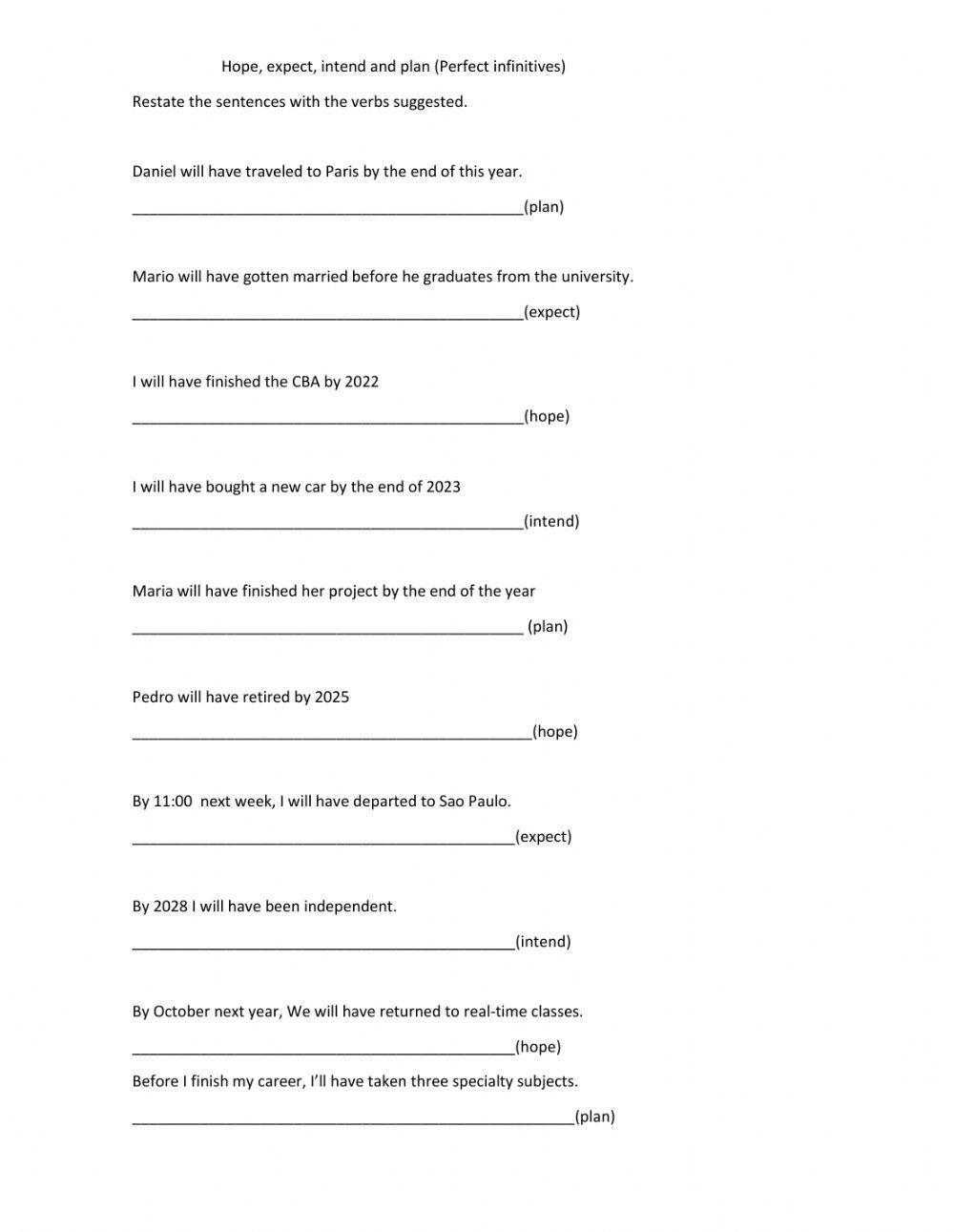 Perfect infinit… | Free Interactive Worksheets | 336643