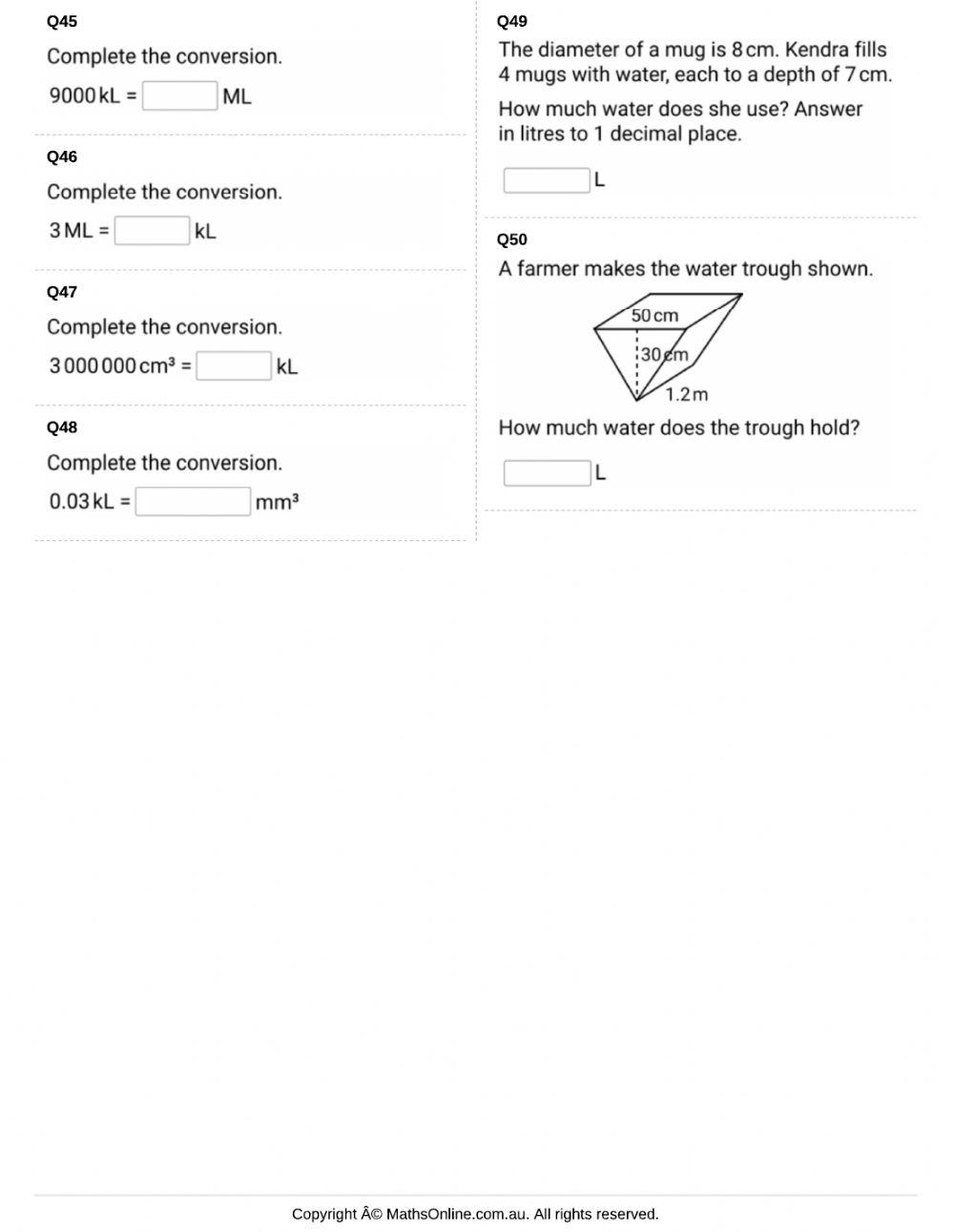 Year 7 Volume And Capacity 2707 | yonjas | Live