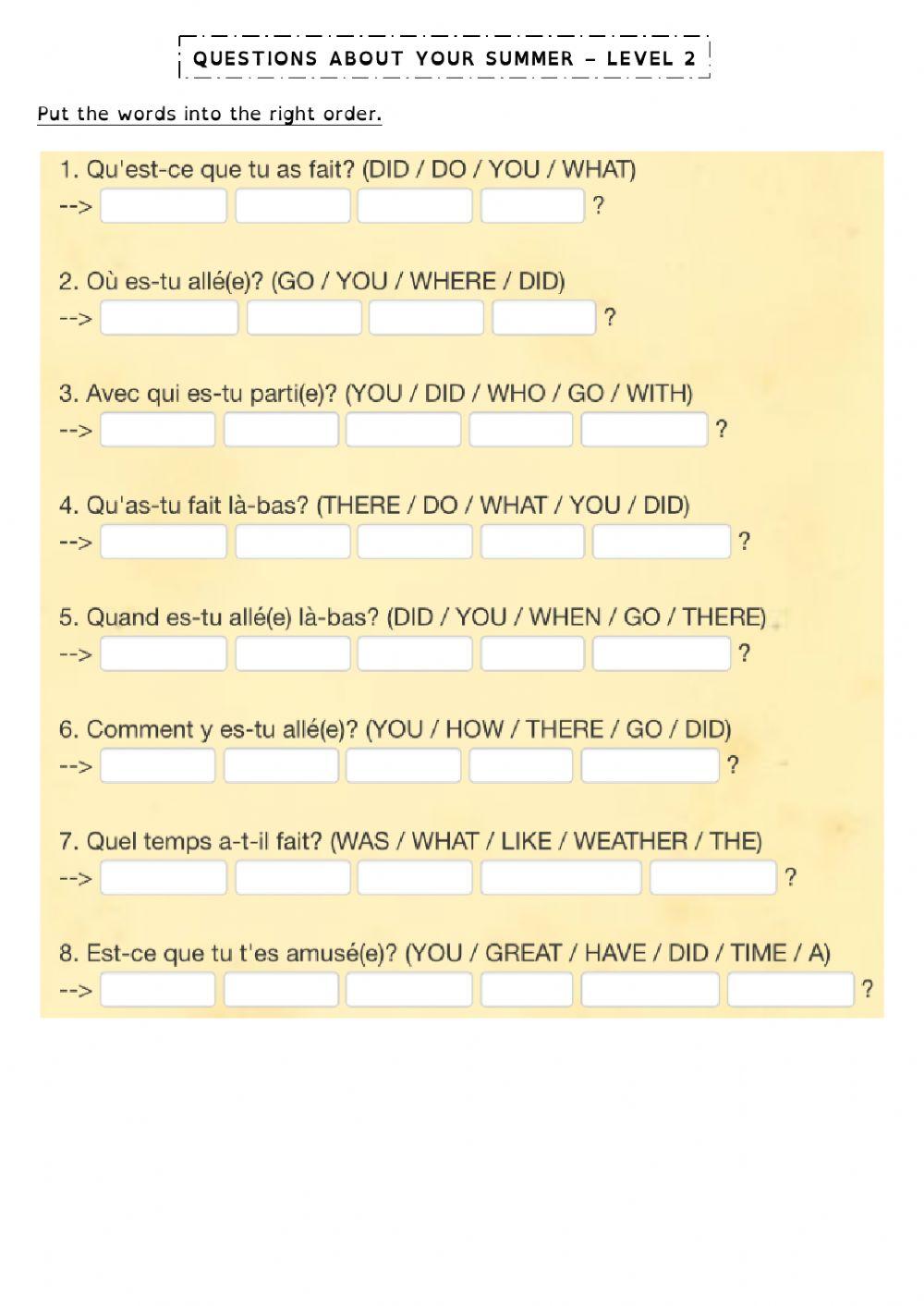 Questions about summer 339312 | hhovhannisyan