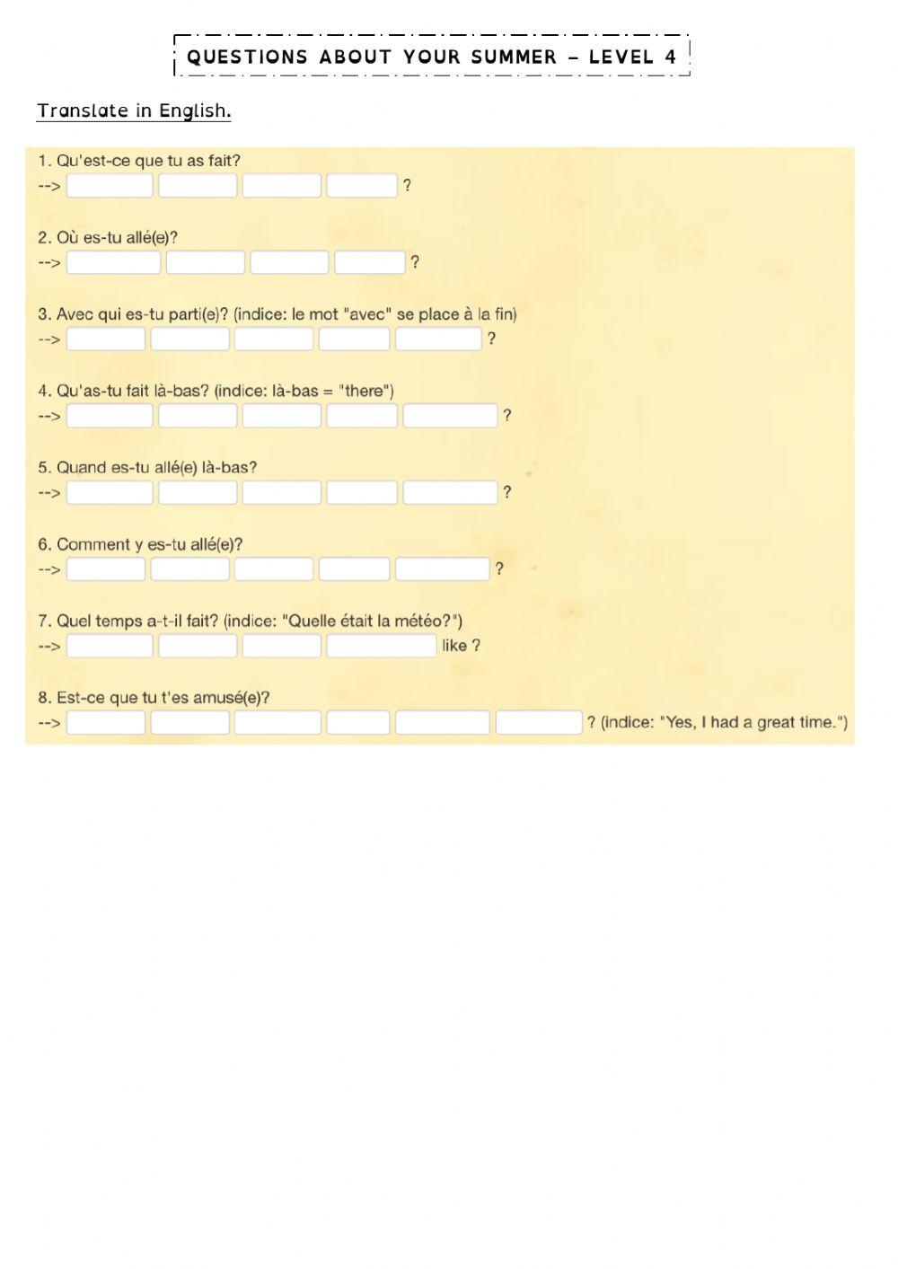 Questions about summer 339312 | hhovhannisyan