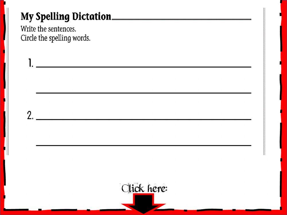 English - 26- Friday spelling worksheet | Live Worksheets