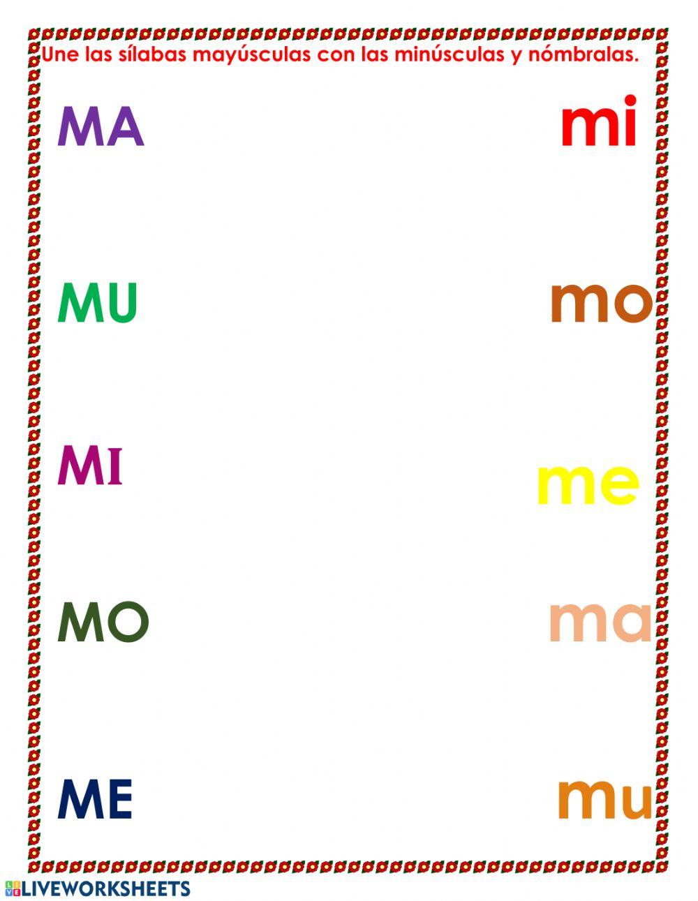 Ma,me,mi,mo,mu worksheet🦟 Experimente a adrenalina das apostas online ...